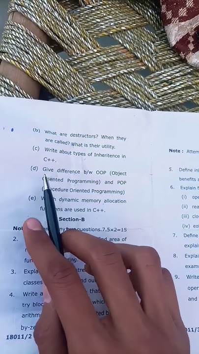 bca 3rd sem 2023 question paper #bca #semster3 - YouTube