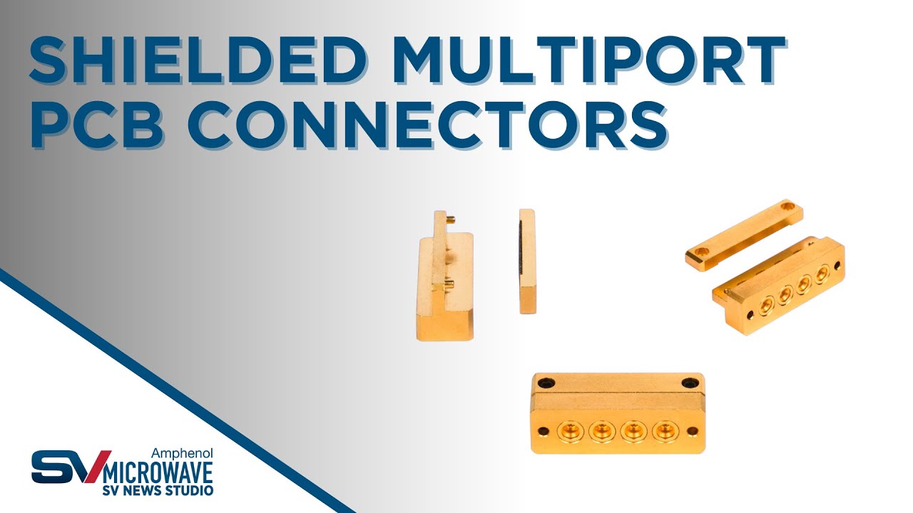 Shielded Multiport PCB Connectors | SV Microwave - YouTube