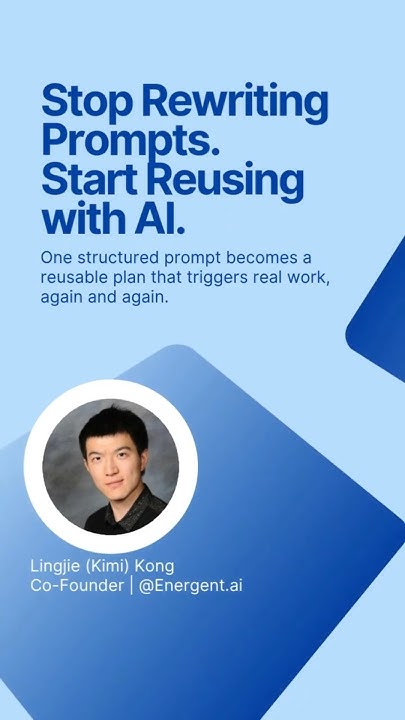 Stop Rewriting Prompts. Start Reusing with AI. - YouTube