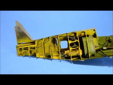 Trumpeter P 40B Finishing Up The Interior 5 3 2016 - YouTube