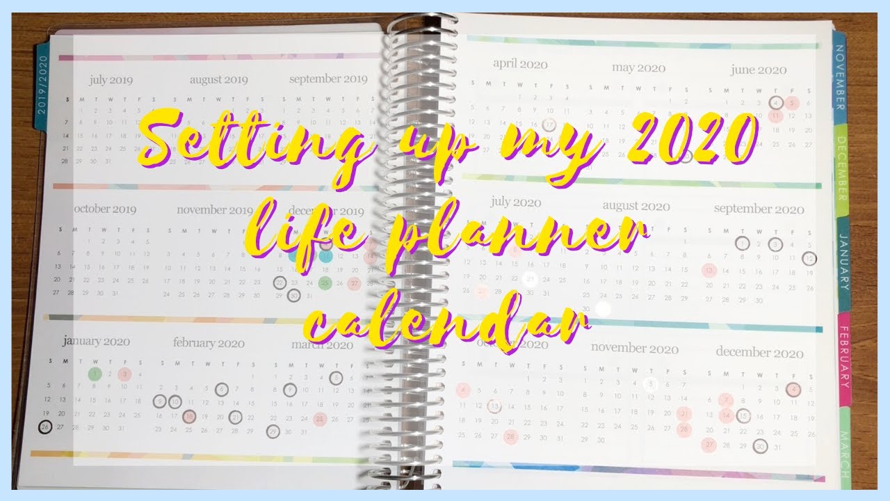 Life Planner 2020 Calendar Setup || Plan with Sylph - YouTube