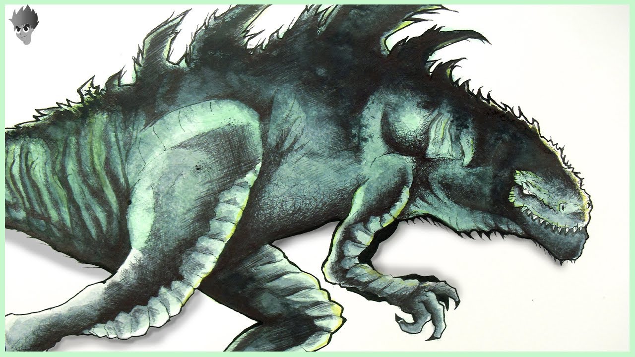 👉COMO DIBUJÉ A ZILLA || GODZILLA AMERICANO ESTILO REALISTA | Así LO ...