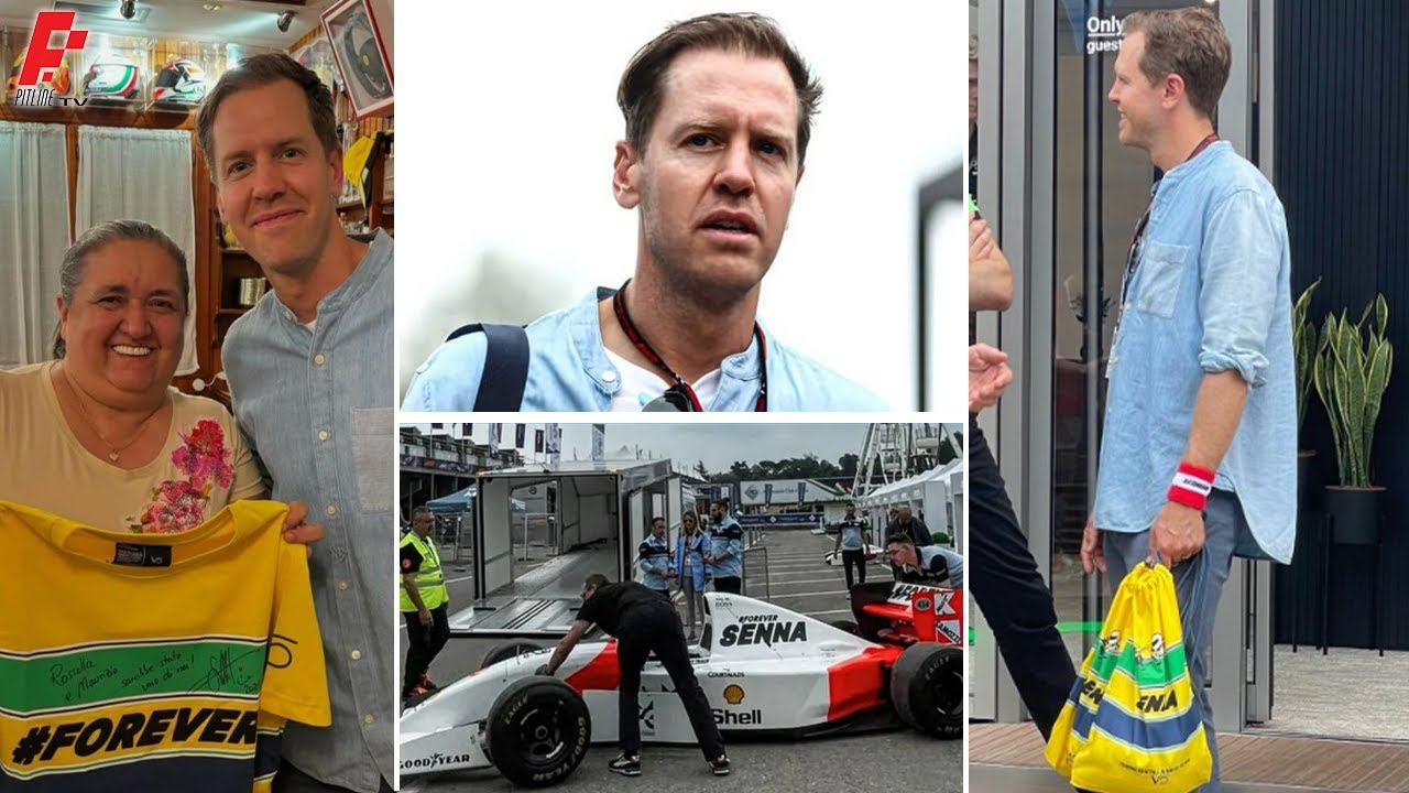 Vettel Returns to drive Senna's McLaren at Imola GP 2024 | Behind the ...