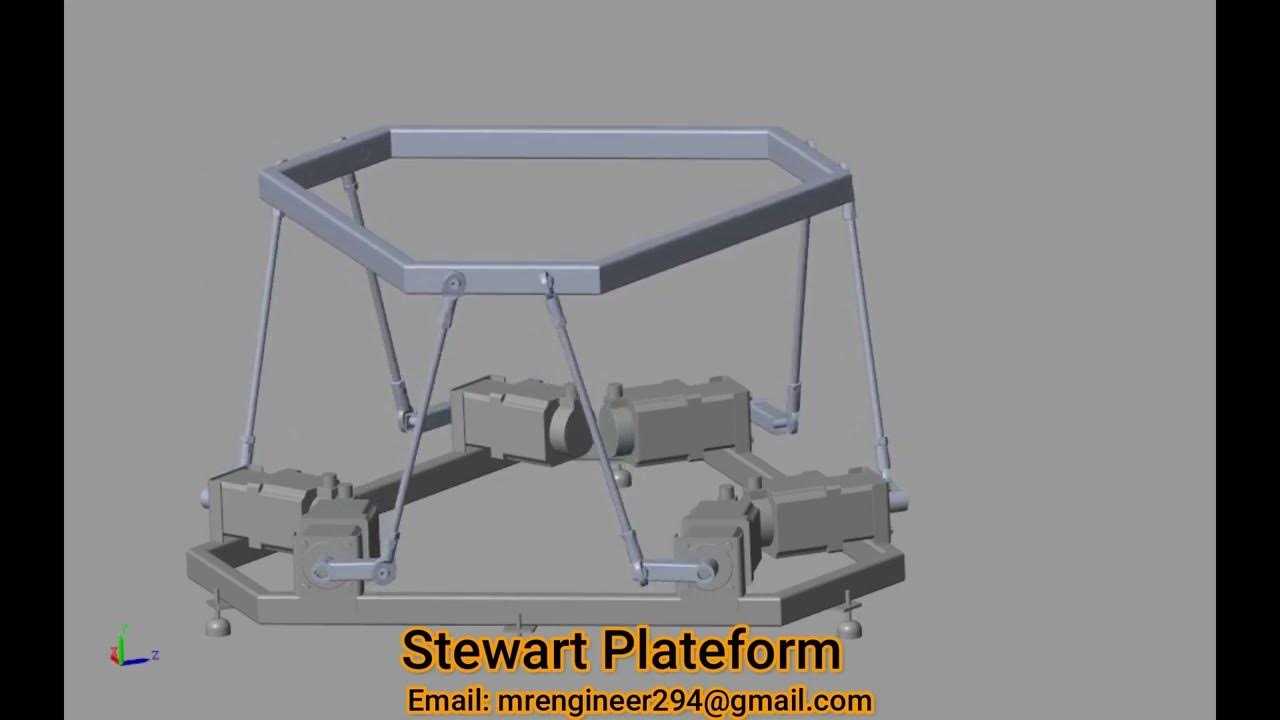 Stewart Platform simscape multibody modelling | MATLAB - YouTube