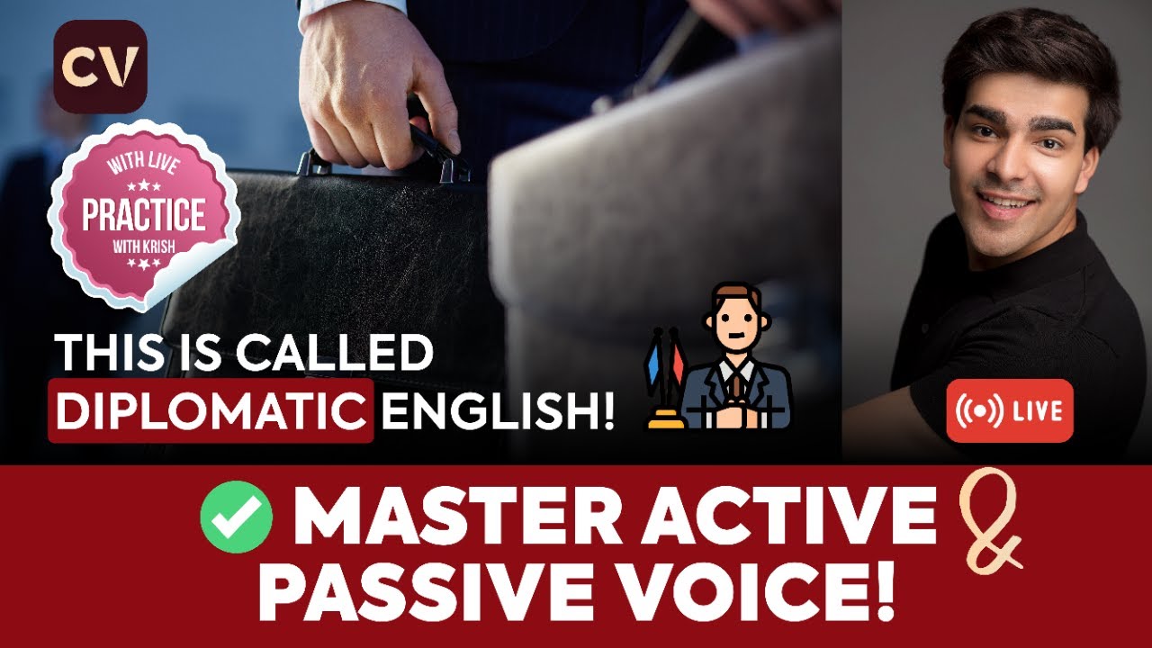 Finally Understand Passive Voice | Live ESL Class with Krish - YouTube