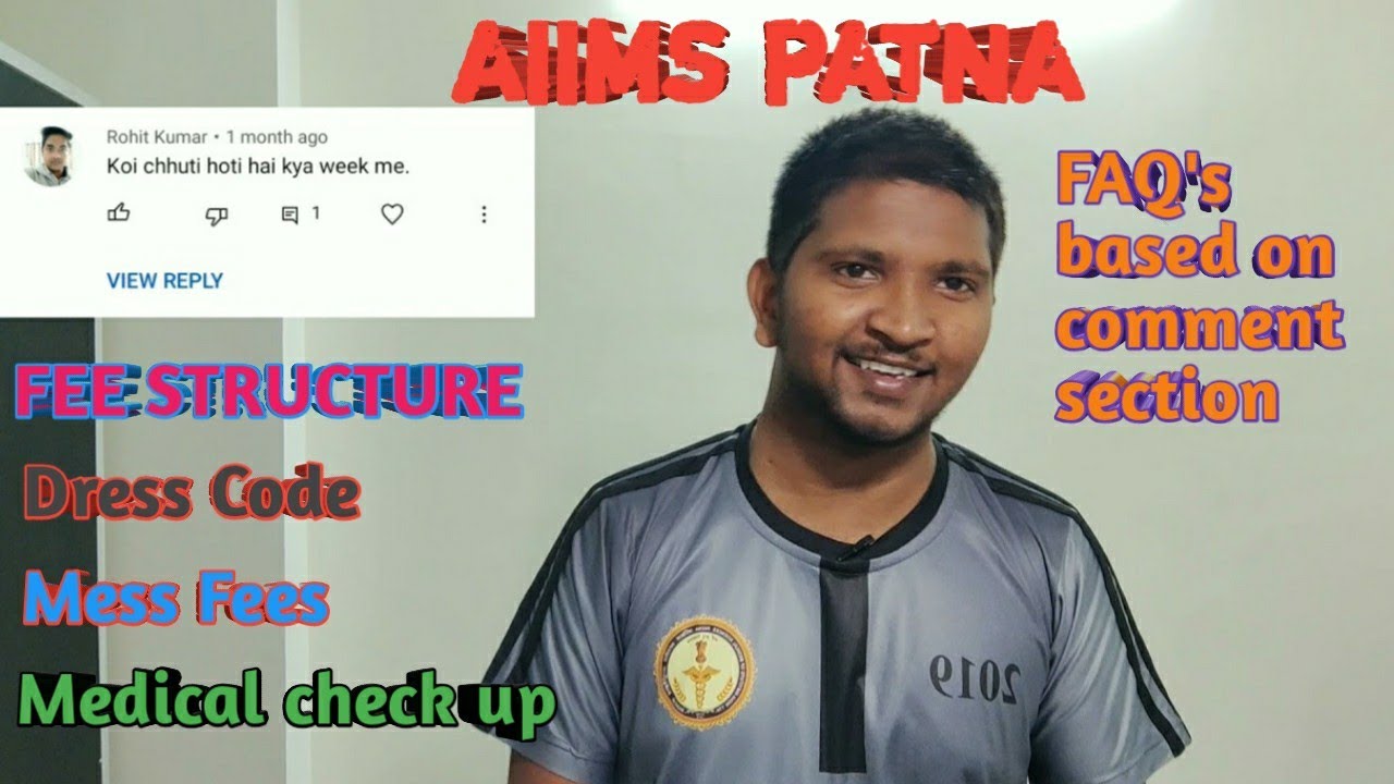 AIIMS PATNA // #QnA 02 //Fee Structure ll Dress Code ll Mess Fees ll ...