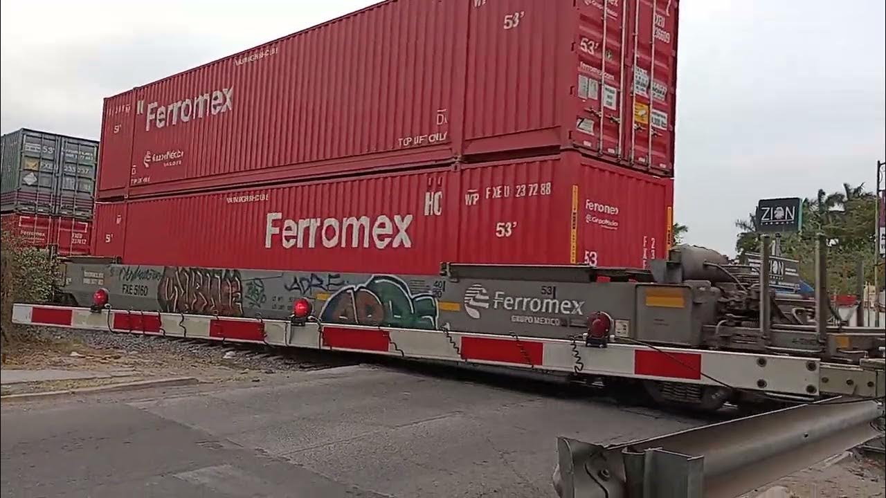 Intermodal Mexicali México FXE 4671 Rumbo Sur - YouTube