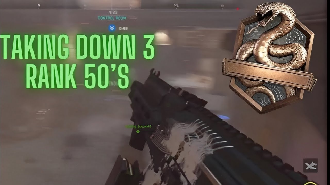EPIC WIN in MW2 Ranked Mode Against 3 Rank 50's with OP Vasnev 9k Class ...