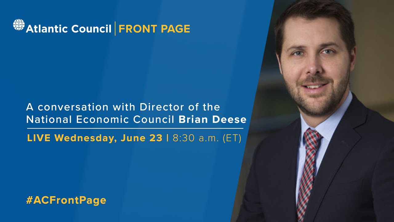 A special event with Director of the National Economic Council, Brian ...