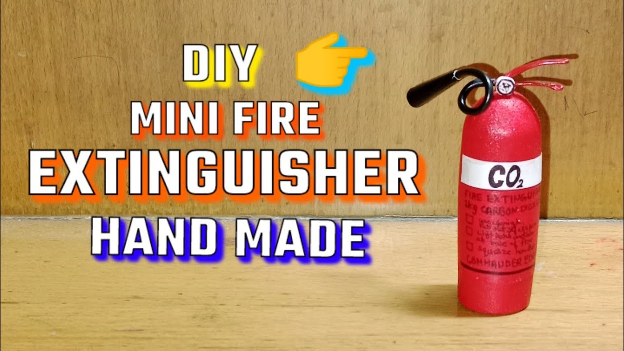how to make mini fire extinguisher co2 fire extinguisher - YouTube