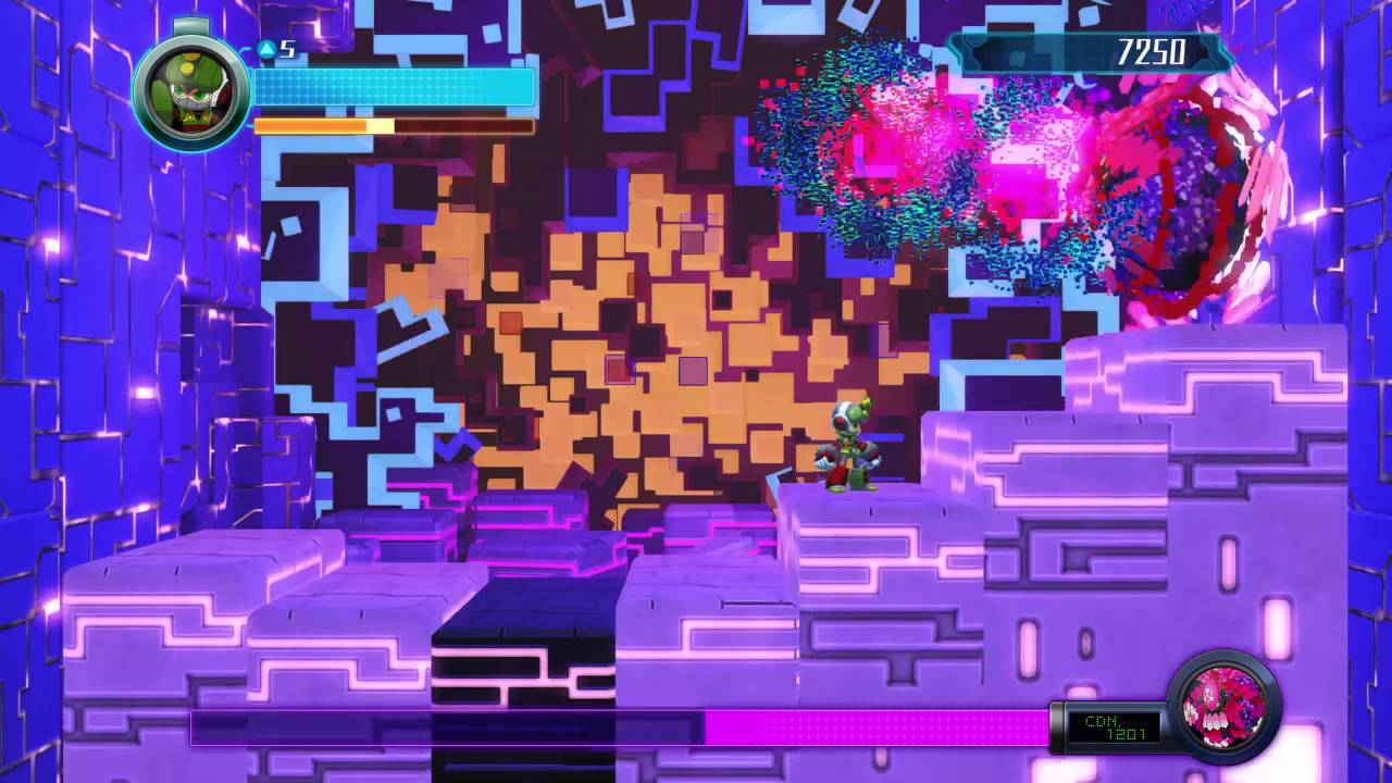 Mighty No. 9 - Trinity boss battle (Beck) - YouTube