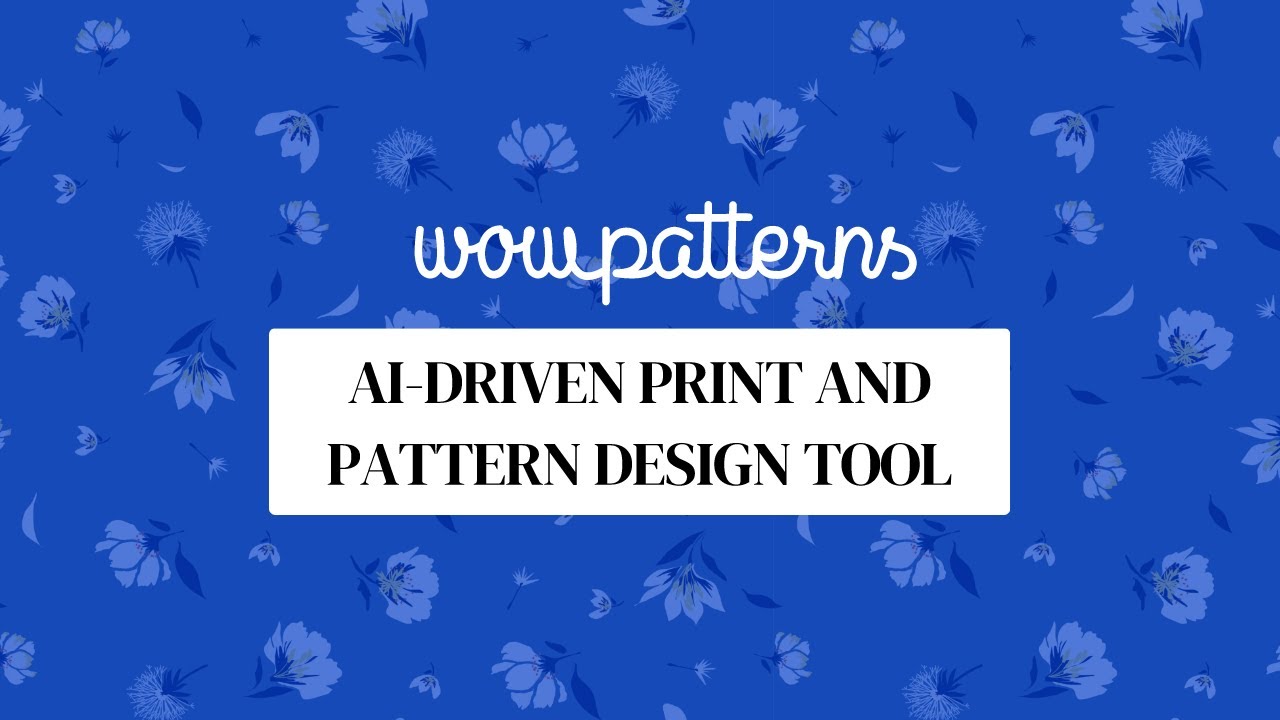 AI-Driven Print and Pattern Design Tool - YouTube