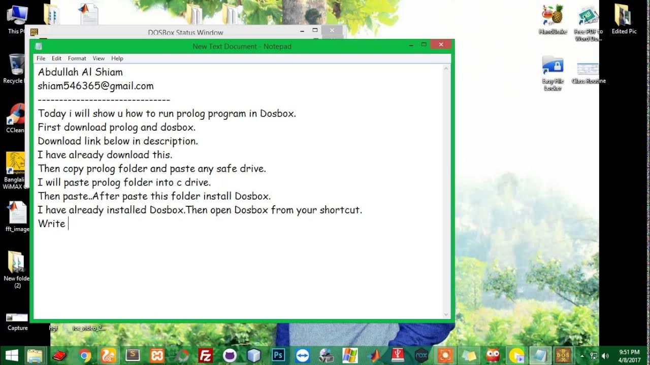 How to run prolog in Dosbox part-1 - YouTube