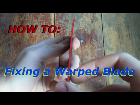 How to Fix a Warped Knife Blade - YouTube