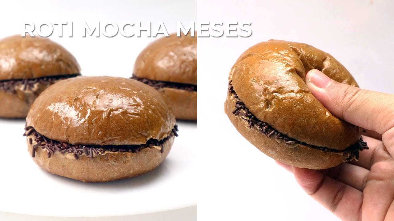 ROTI MOKA MESES // ROTI EMPUK DENGAN BUTTERCREAM MOKA DAN TABURAN ...