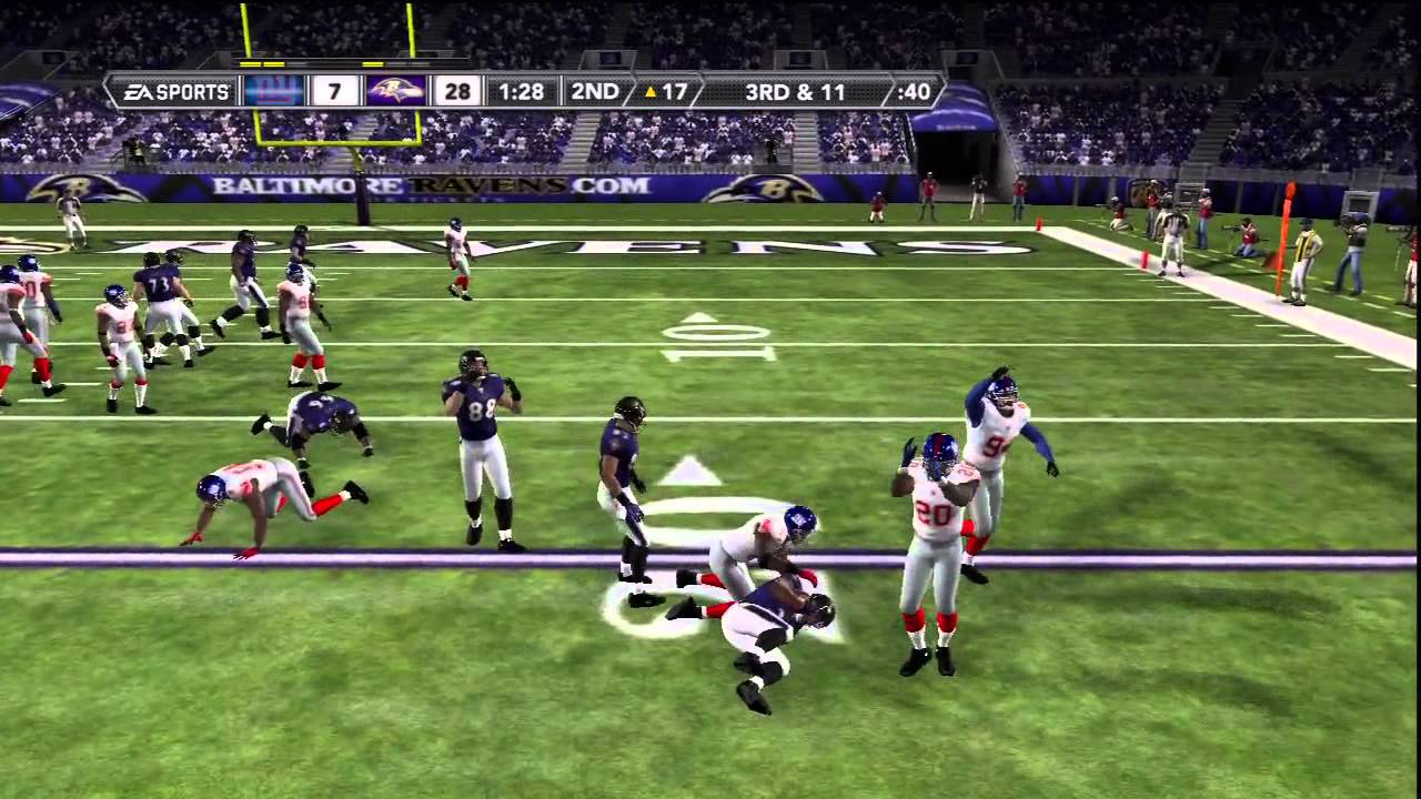 Madden 12-Online ranked gameplay w/commentary[HD]Ravens Vs Giants - YouTube
