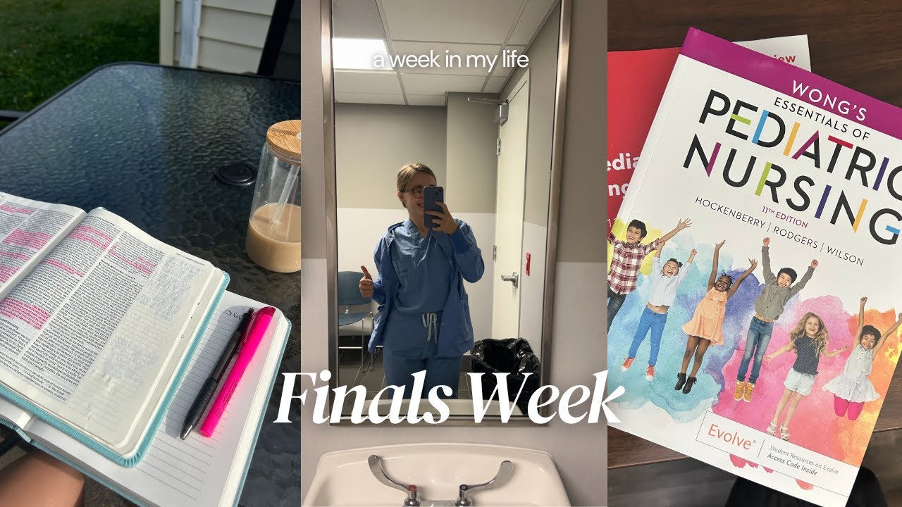 Nursing school finals week | peds clinical, mental health + med surg ...