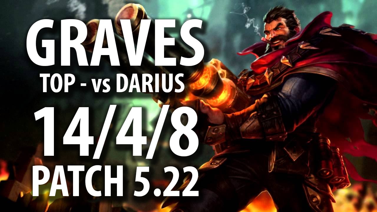Graves vs Darius - TOP - Full Game | PATCH 5.22 - YouTube