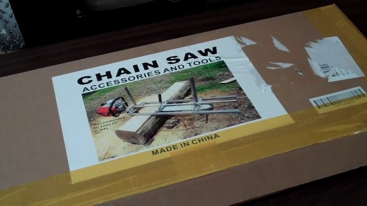 Off grid cabin build #2. Alaskan saw mill assembly - YouTube