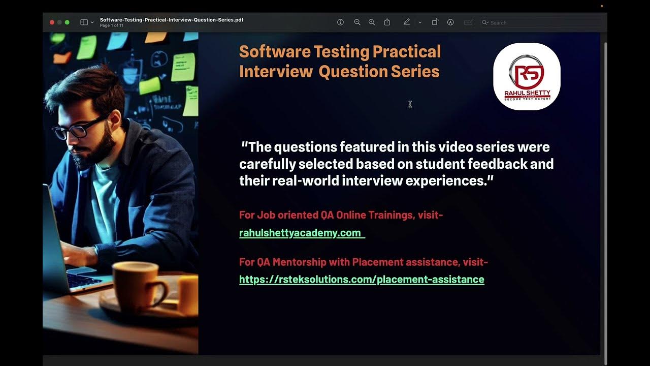 QA Practical Interview Questions Series -1 (Weekly releases- What is ...