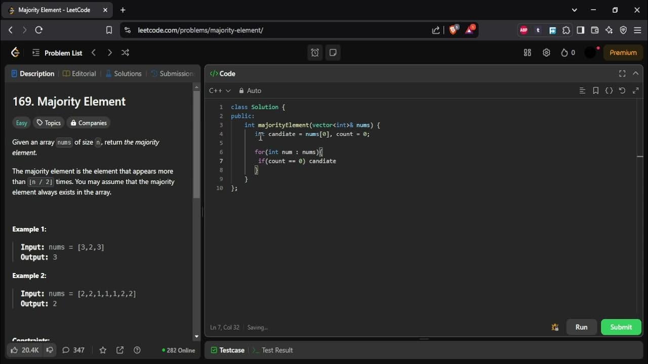 برمجهleetcode-169 - YouTube