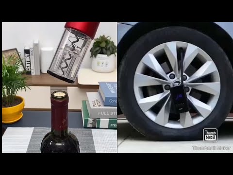 Electric wine opener set & portable Electric tyre air pump.#14 - YouTube