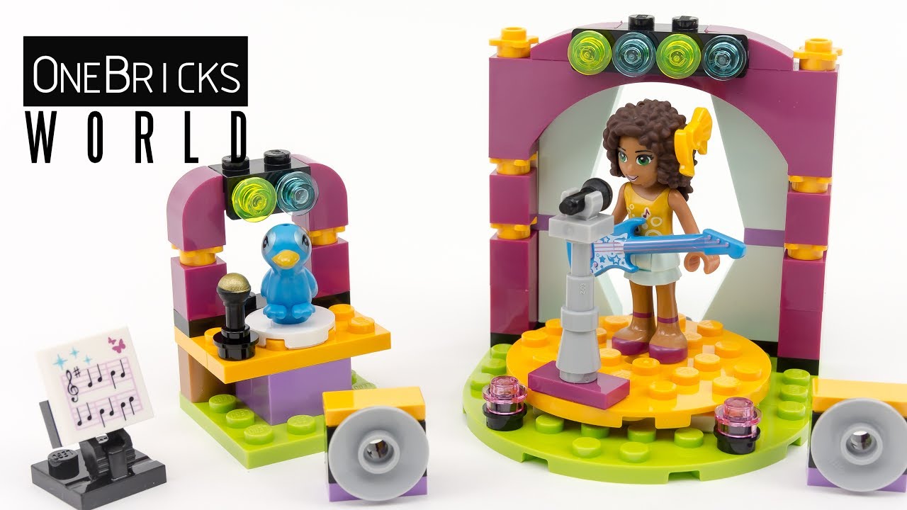 Lego Friends 41309 Andrea's Musical Duet - Lego Speed Build - YouTube