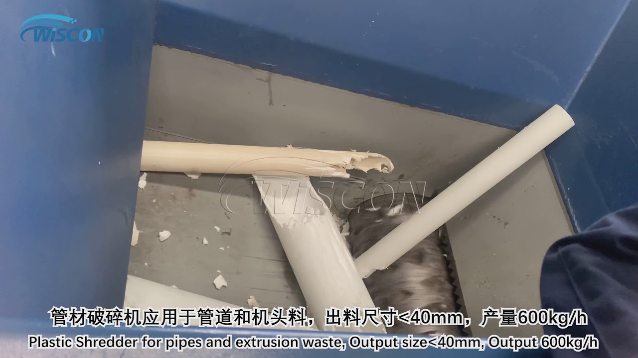 Plastic Shredder for Pipes and Extrusion waste/Pipe Shredding and ...