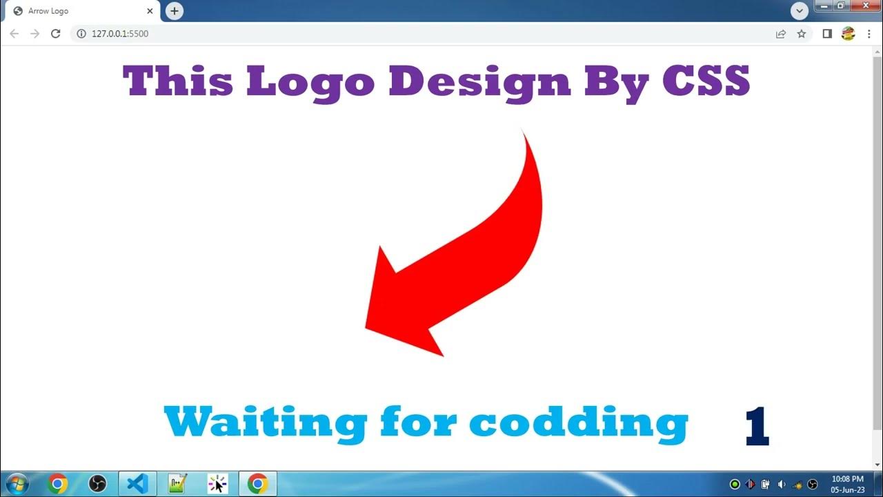 Arrow Logo Design | html css | slys - YouTube