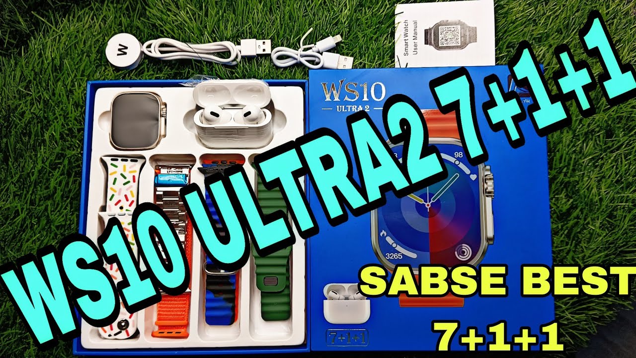 ws10 ultra 2, ws10 ultra 2 7+1+1 smartwatch, 7 strap watch ultra ...