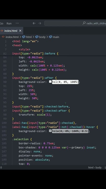 How To Make Radio Buttons Html And Css Html Coding Htmlcss Css Design Webdesign Youtube 4624