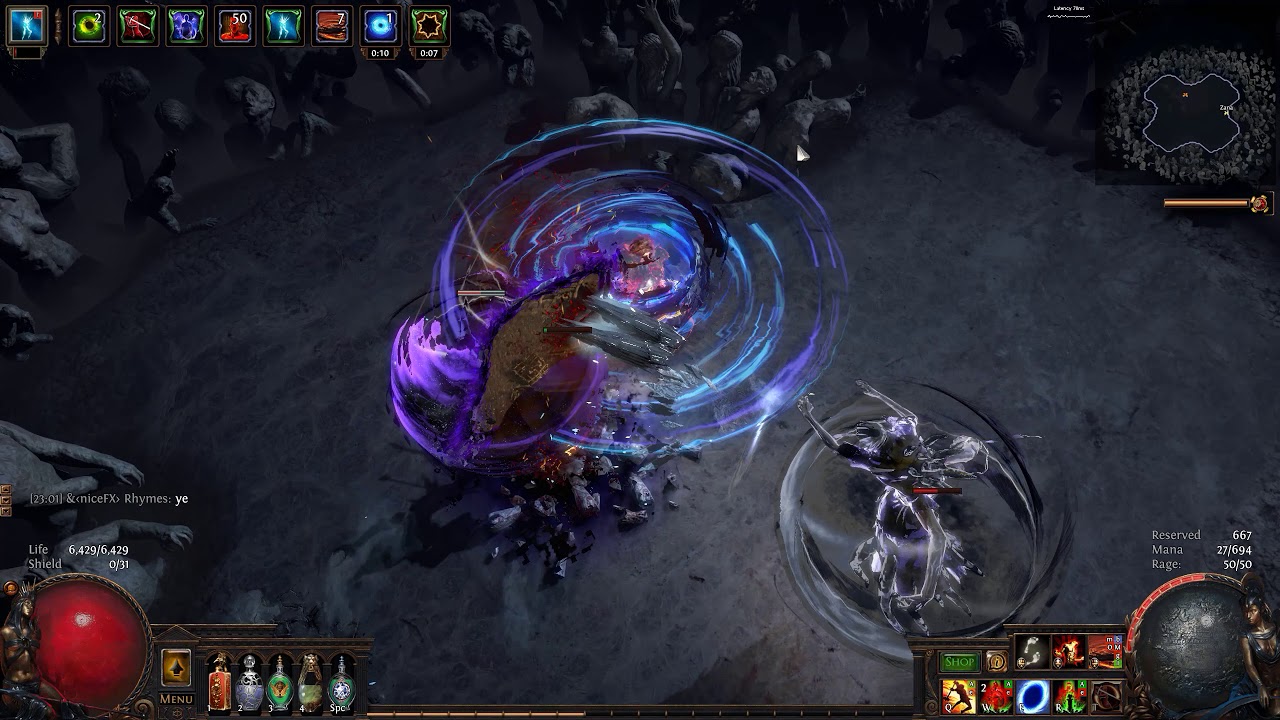 Hybrid's 2H Sword Crit Cyclone High Leech Rate Slayer - YouTube