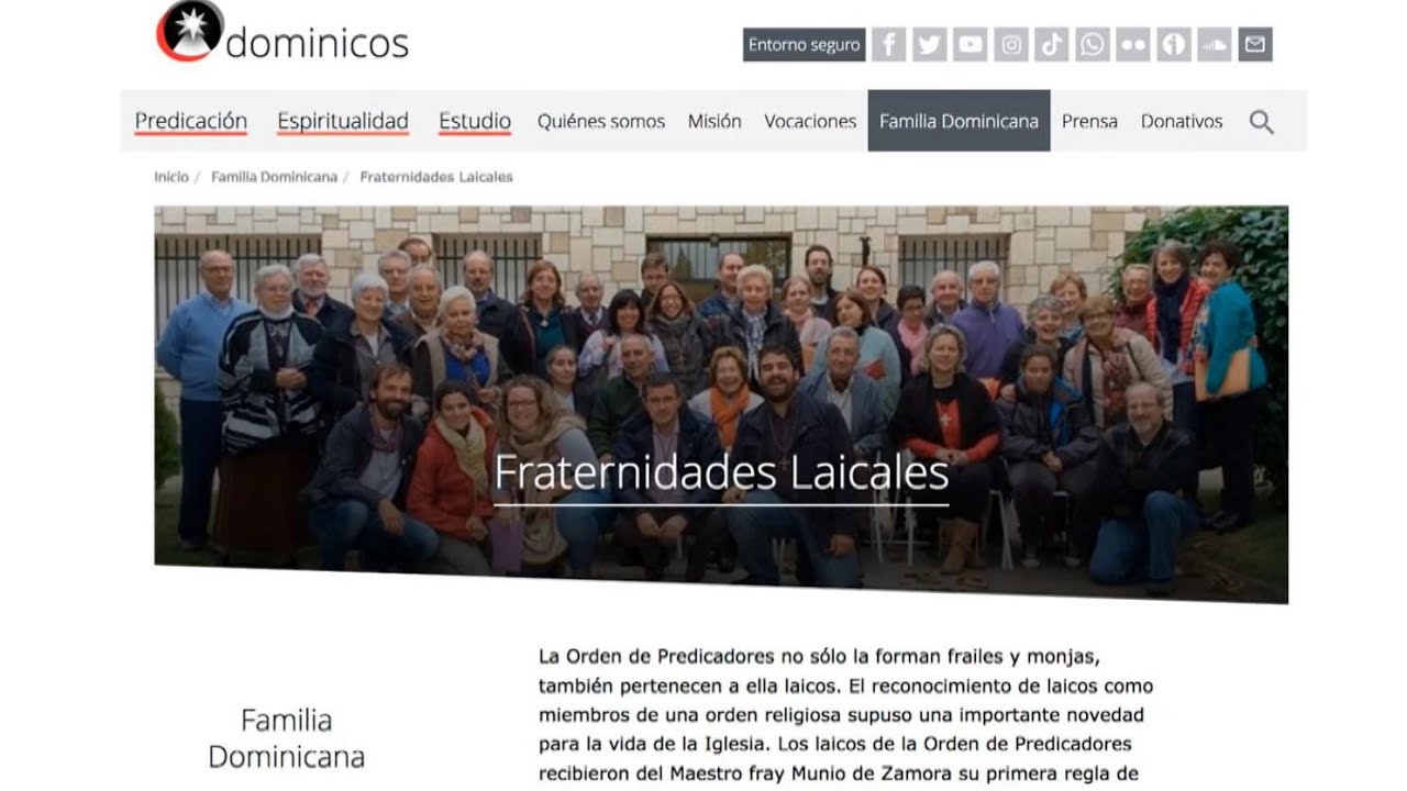 DOMINICOS: LA ORDEN DE PREDICADORES Y SU GRAN FAMILIA - YouTube