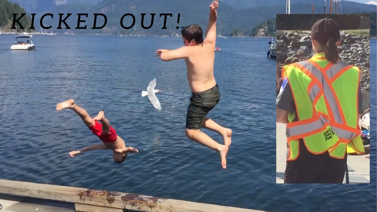 WE GOT KICKED OUT FOR DOCK JUMPING! - YouTube