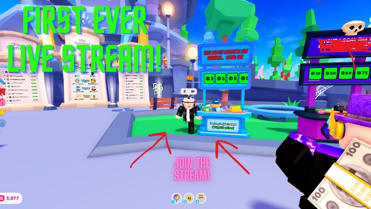 FIRST EVER LIVE STREAM!! (PLS DONATE ) *ROBLOX* !!!! - YouTube