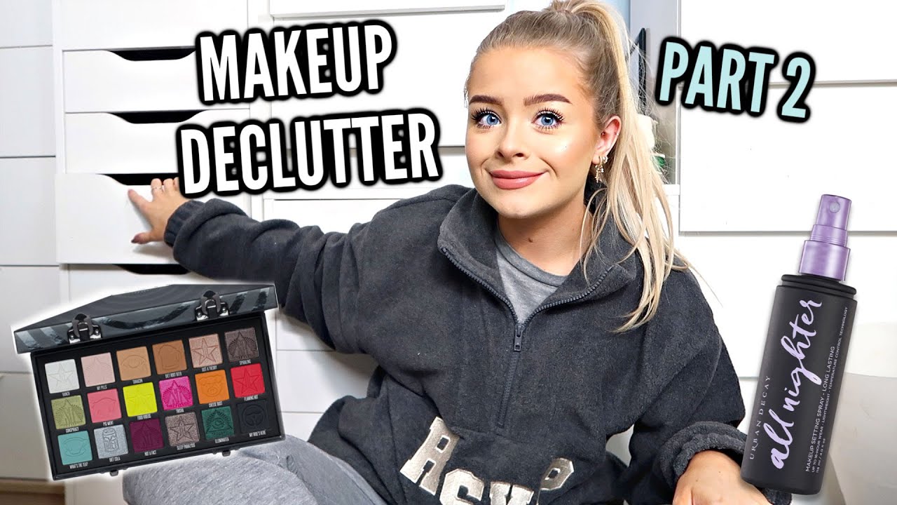 DECLUTTER WITH ME.. MAKEUP PART 2 - YouTube