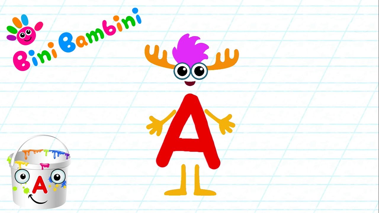 Learn How to Write "A" | Writing and Tracing Letters | Bini Bambini ...