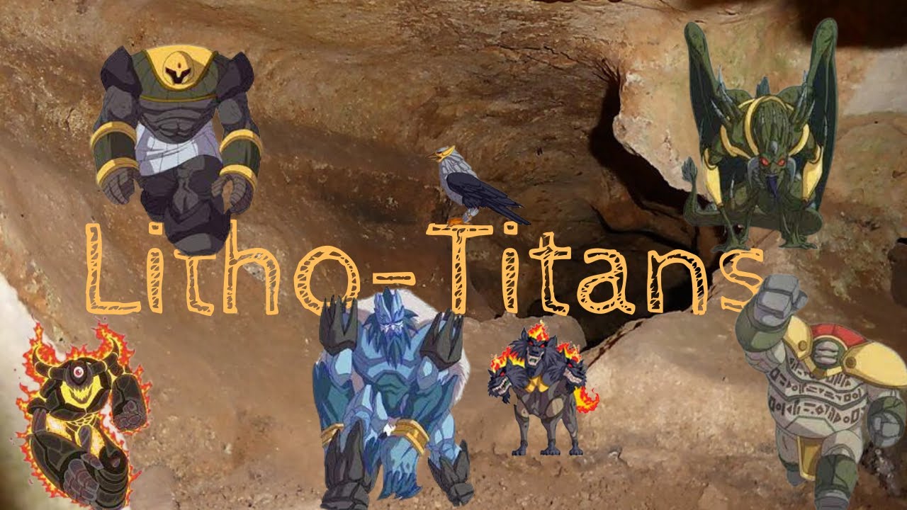 Les Litho-Titans dans Huntik ! - YouTube