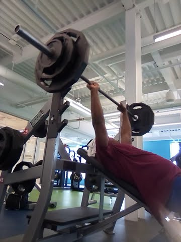 redemption incline bench press 195 for 5 - YouTube