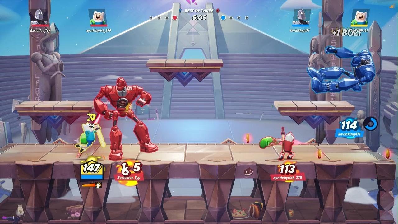 MultiVersus_FINN [NEW] \ PS: Loco_Lobo31 **2v2**= 3 ring-out under a ...