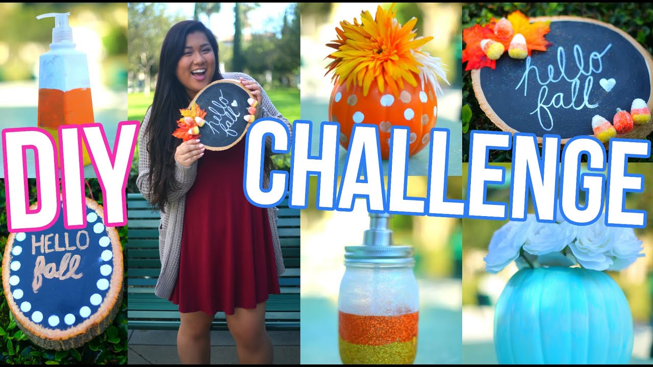 DIY ROOM DECOR CHALLENGE!! #MissRemiCraften - YouTube