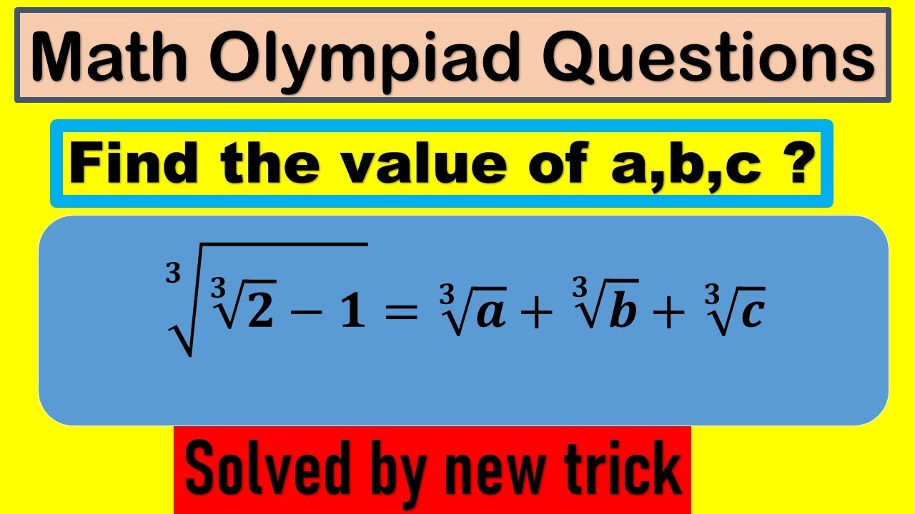 USA math olympiad question || viral math problems - YouTube