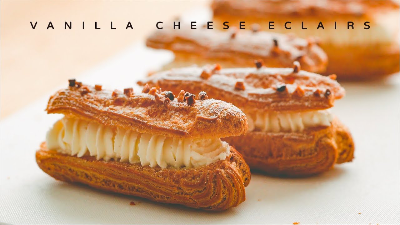 Vanilla Cheese Eclairs Recipe｜Ohyoo Cooking - YouTube
