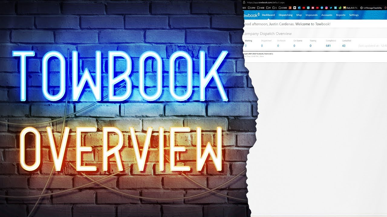 TowBook Web Version Overview - YouTube