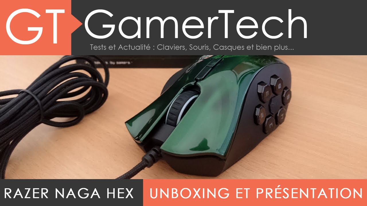 Razer Naga Hex - Unboxing et Présentation - Souris MOBA - YouTube