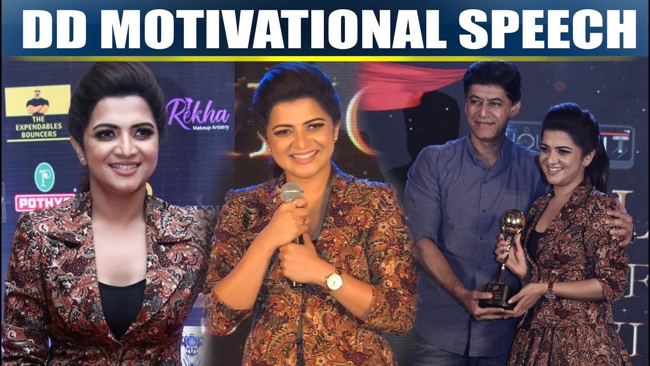 Motivational speech from DD | D Awards 2019 | CHENNAI EXPRESS - YouTube