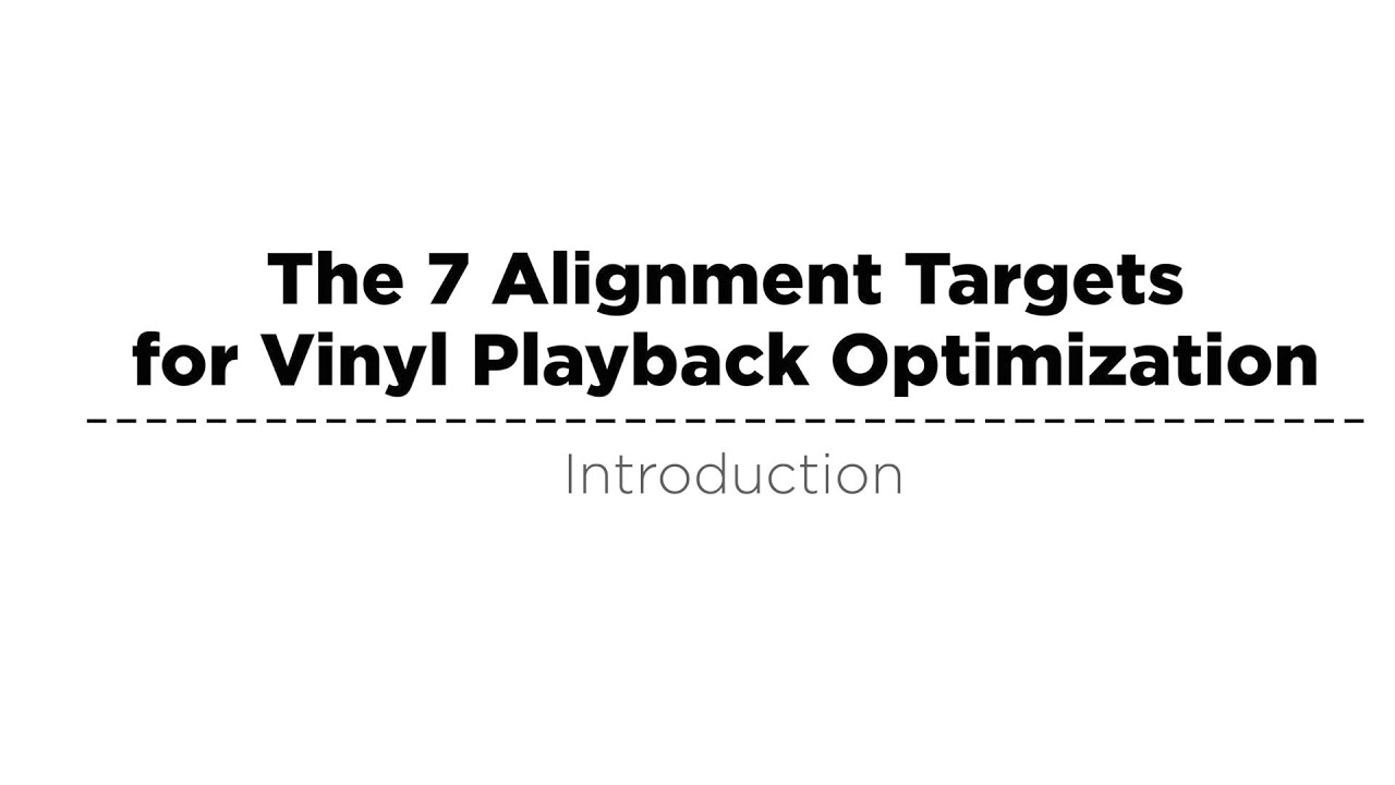 The 7 Analog Optimization Alignment Targets - Introduction - YouTube