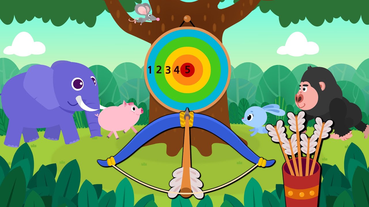 Hit the Target | From 1 to 10 | Learn Numbers | Play & Learn ★ TidiKids ...