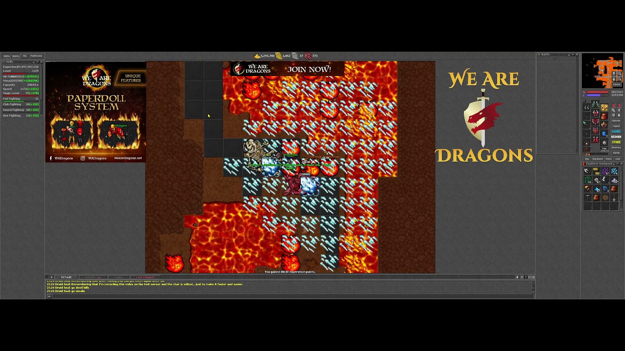 Tutorial #38 WAD & WAT Mining Kaenite Ores WeAreDragons.net WeAreTibia.com - YouTube