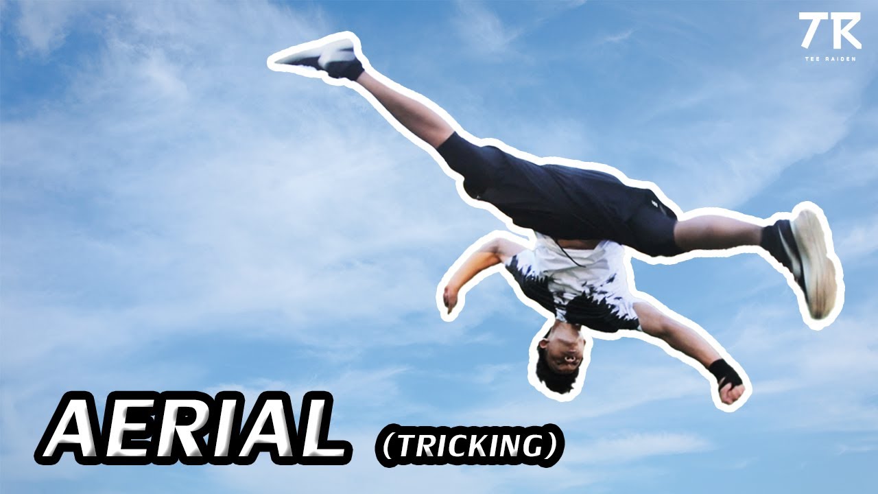 สอนตีลังกาล้อเกวียนแบบไม่ใช้มือ - Aerial Tutorial - YouTube